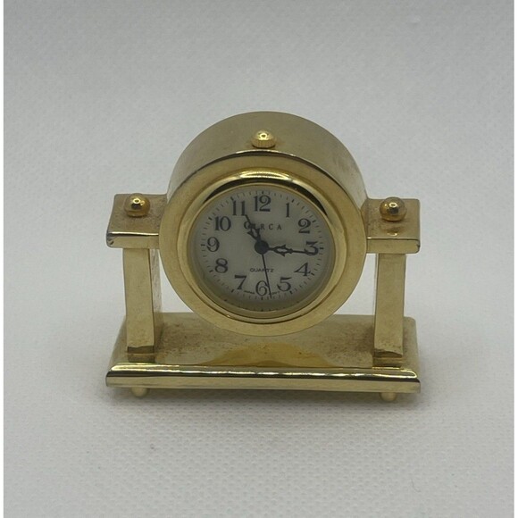 circa | Wall Decor | Circa Mini Mantle Clock Brass Works | Poshmark